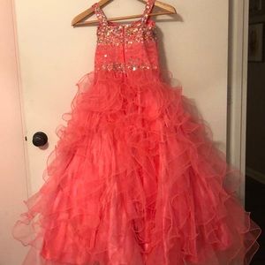 Tiffany Designs | Dresses | Coral Pageant Dress Size6 Tiffany Dress ...
